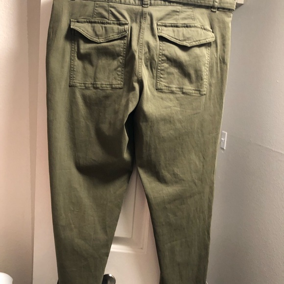 LOFT | Jeans | Loft Rn4923 Womens Olive Green With Belt Pant Size 10new ...